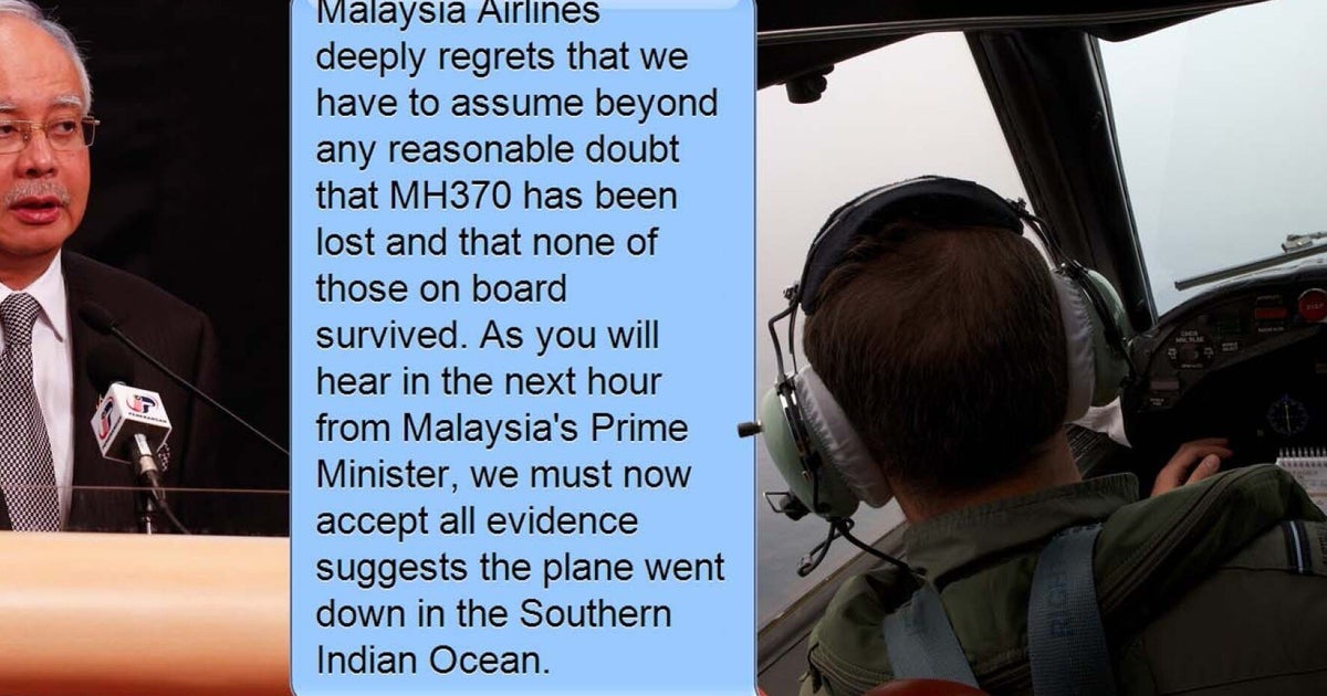 Missing Plane MH370: Malaysia Airlines Texted Family Members To Say ...