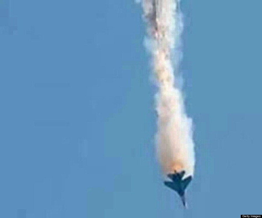 Pictures Of Syrian Military Jet Shot Down By Turkey | HuffPost UK