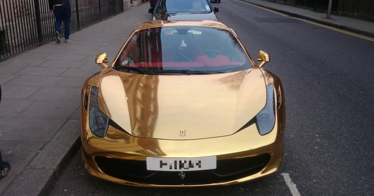 Gold Ferrari Belonging To Kickboxing Champion Is... Different ...