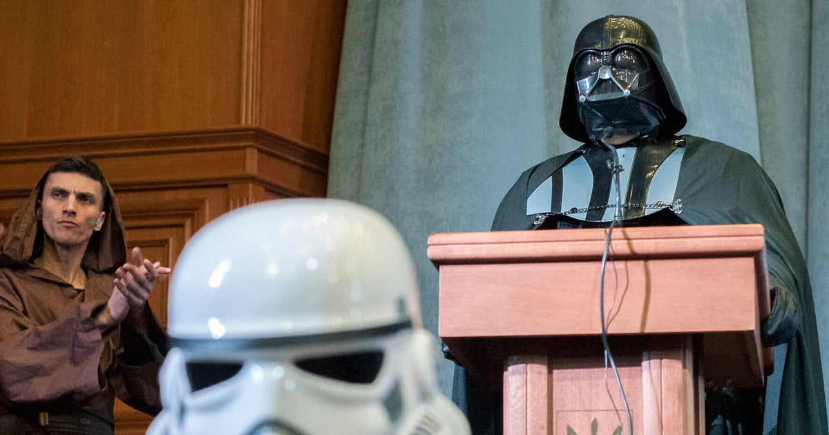 Star Wars Sith Lord Darth Vader Standing As President Of Ukraine ...