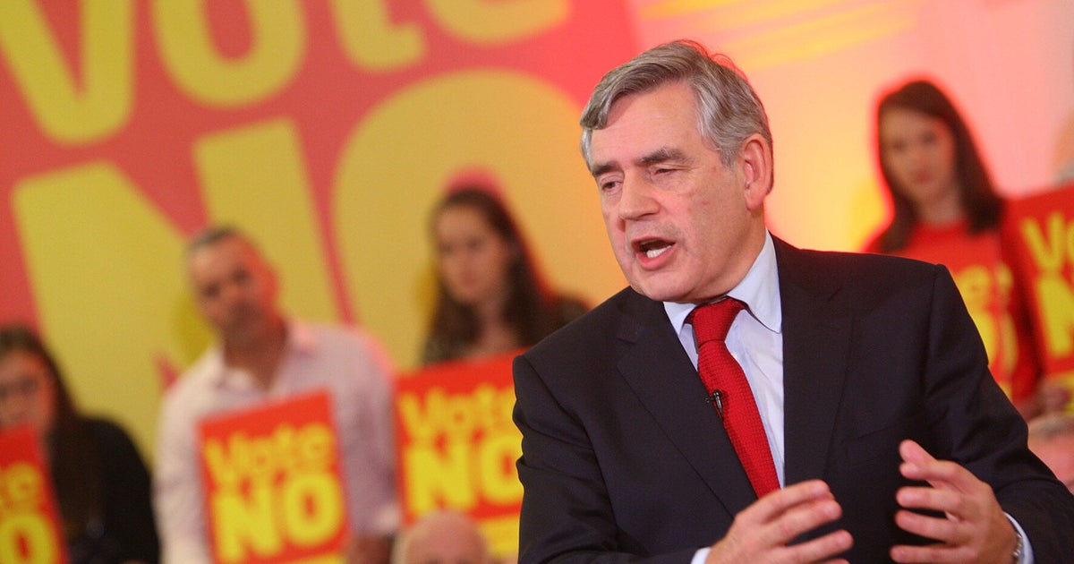 Scottish Independence: Gordon Brown Delivers Speech Of His Life In ...