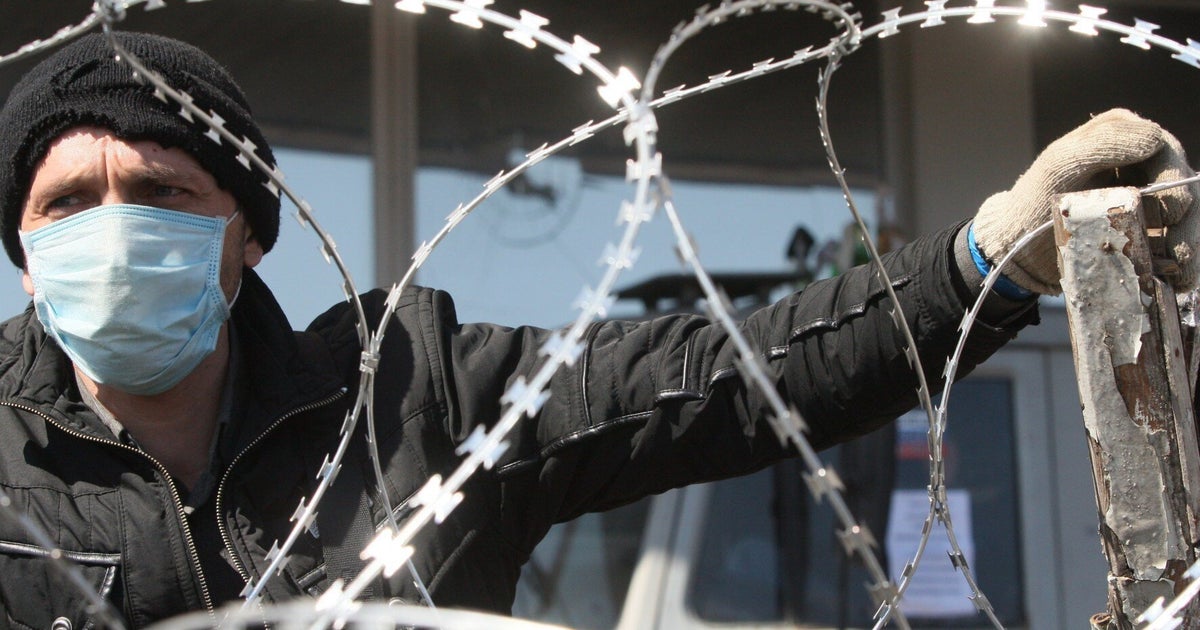 Donetsk's Barbed Wire And Tyres Divide Eastern Ukraine As Pro-Russia ...