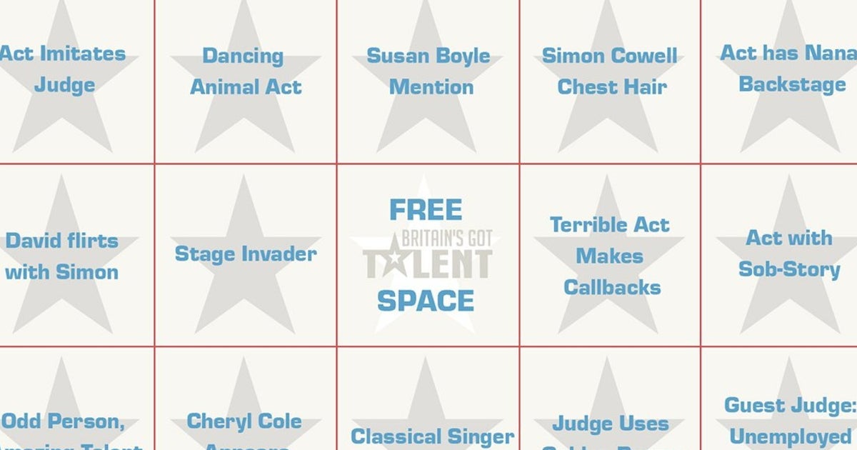 Britain's Got Talent - The Bingo Card | HuffPost UK Comedy