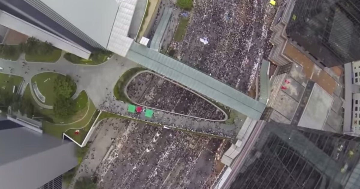 Drone Captures Incredible Footage Of Hong Kong Protest | HuffPost UK Tech