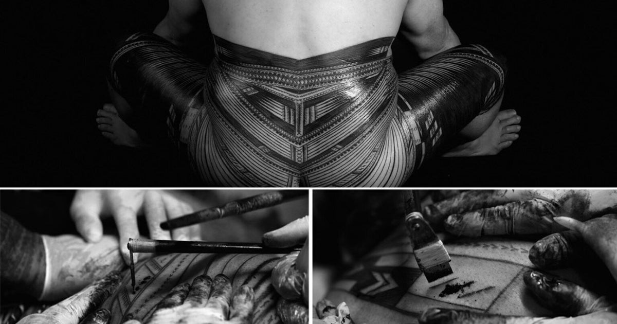 Clyde Cowley Displays Traditional Samoan 'Pe'a' Tattoo (PICTURES ...