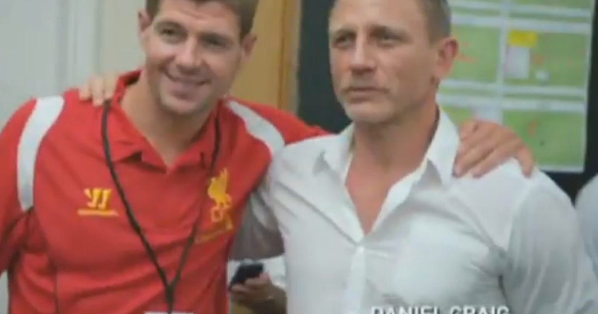 Daniel Craig Pays Visit To Liverpool Football Club, Seen In Fly-On-The ...
