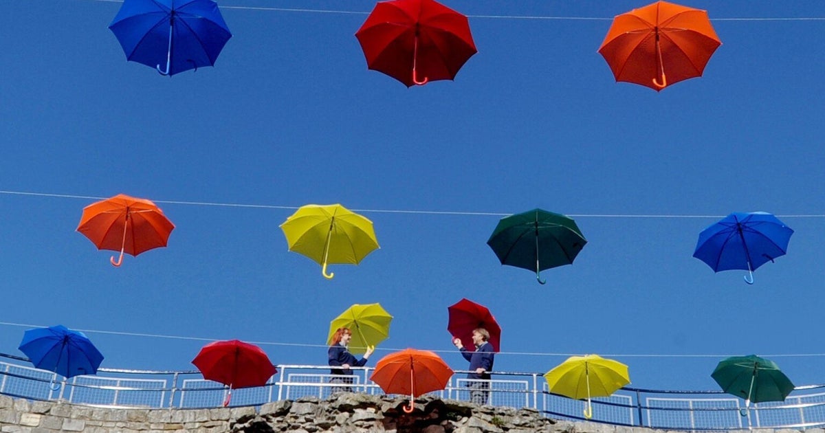 'The Umbrella Sky' Art Installation In York Pokes Fun At Rubbish ...