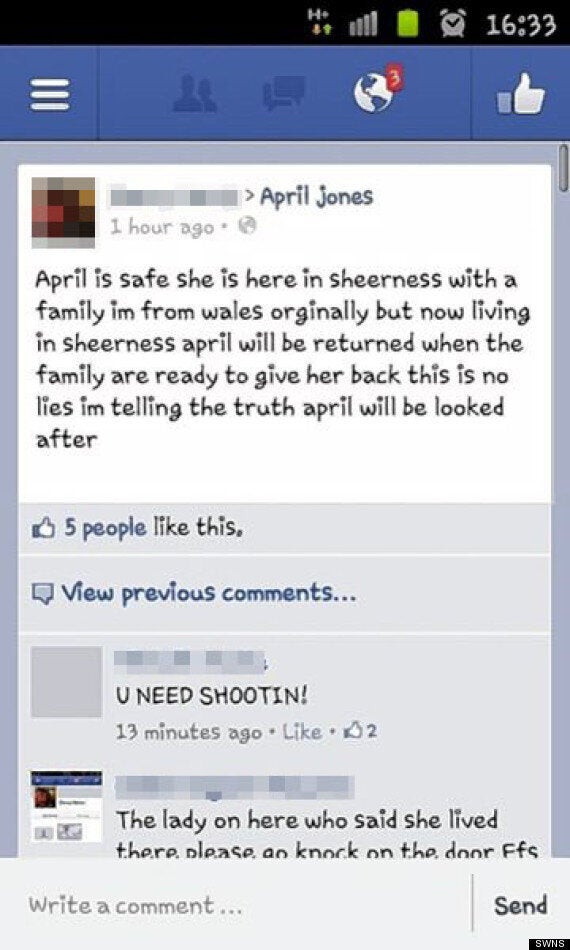 April Jones Missing: Couple Raided By Police After Facebook Hoax Claim ...