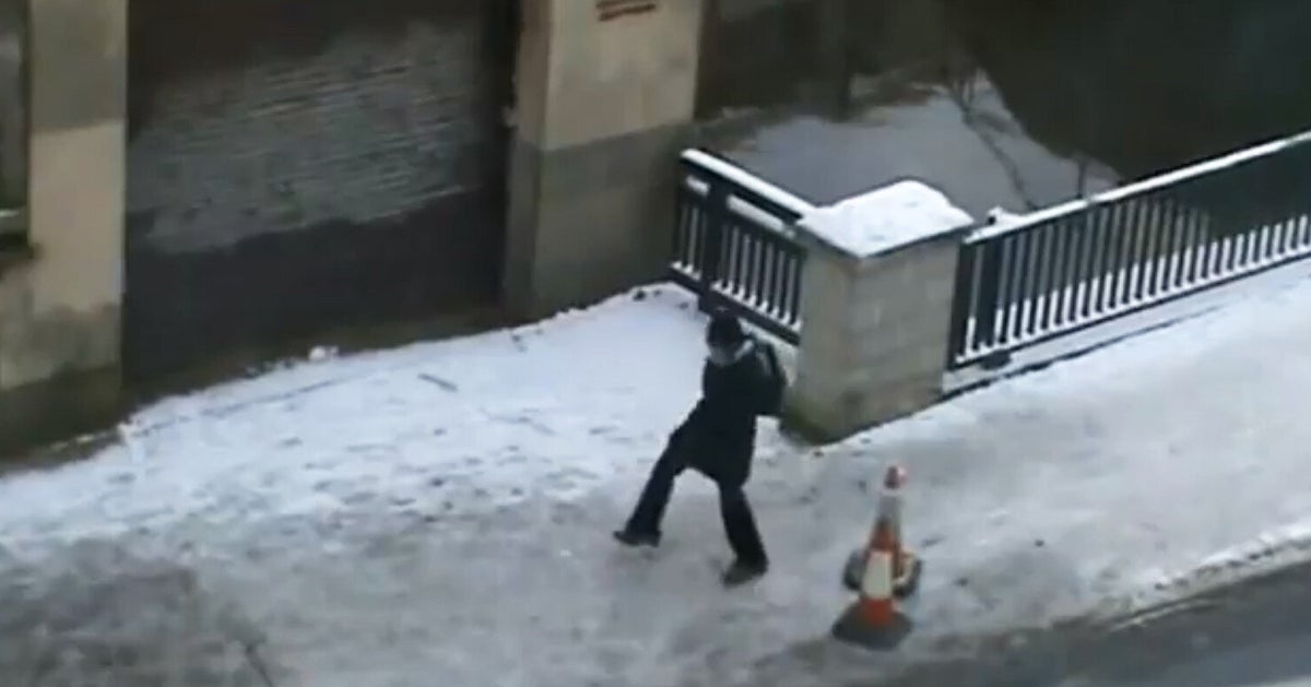 Icy Pavement In Norwich Trips People Up... Over And Over Again (VIDEO ...