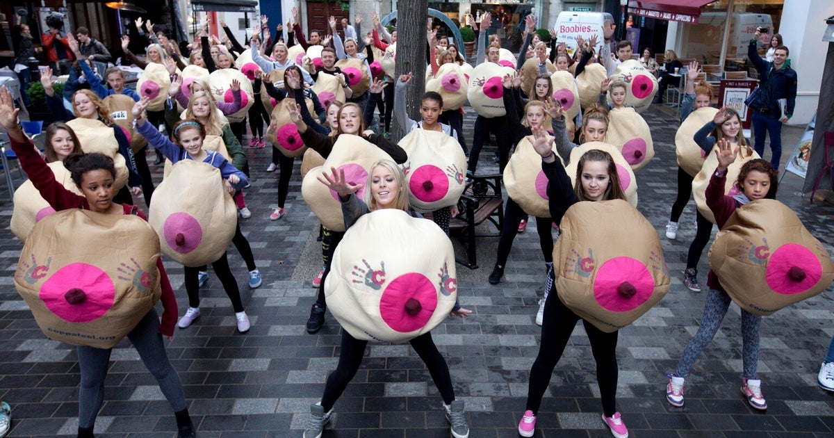 Coppafeel! Breast Cancer Awareness Campaigners Shock With Boobie ...