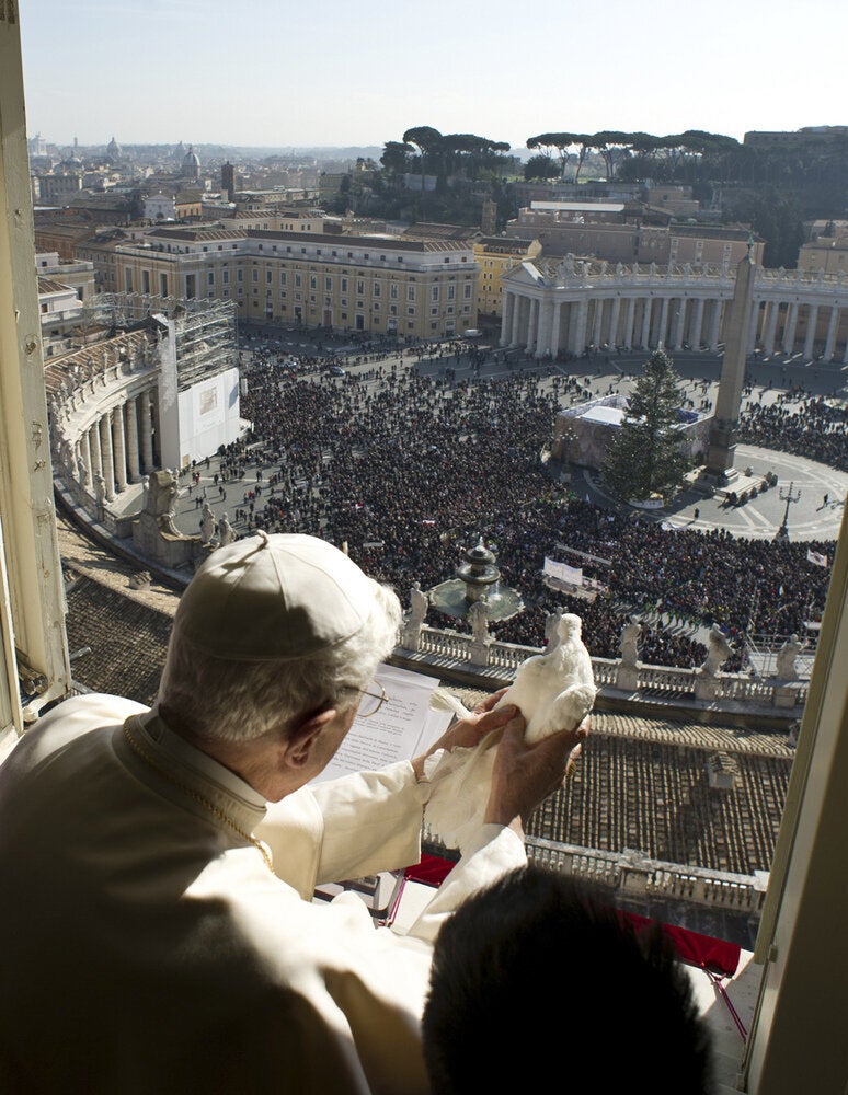 Pope's Dove Of Peace Released And Then Attacked By Seagull At The Vatican | HuffPost UK News
