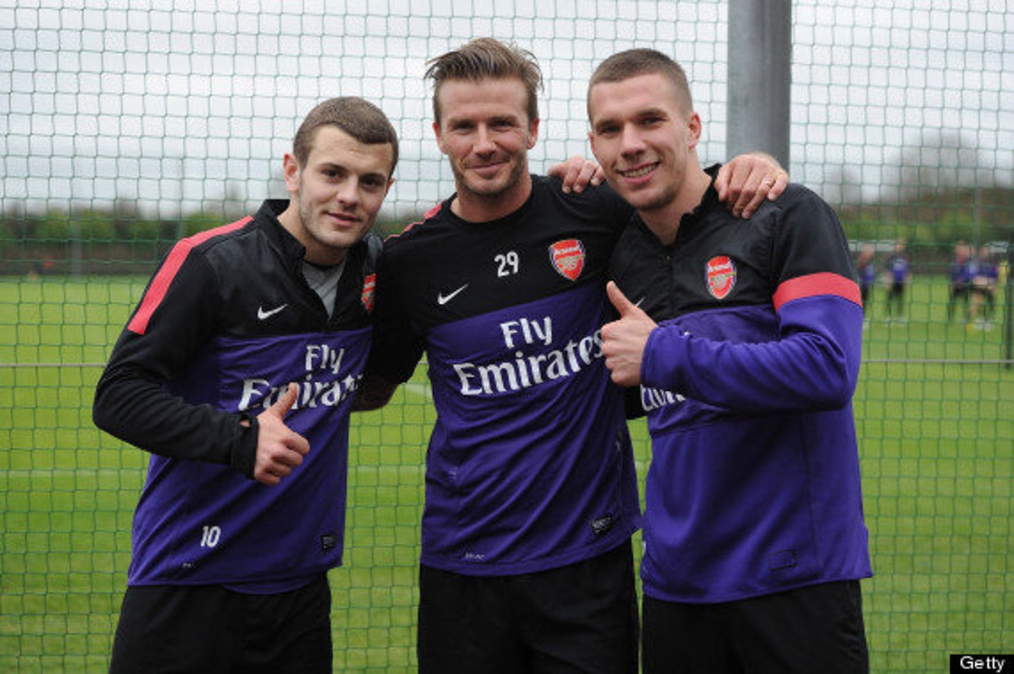 David Beckham Trains With Arsenal (PICTURES) | HuffPost UK Sport