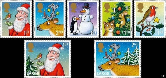 Illustrator Axel Scheffler's Christmas Stamps | HuffPost UK