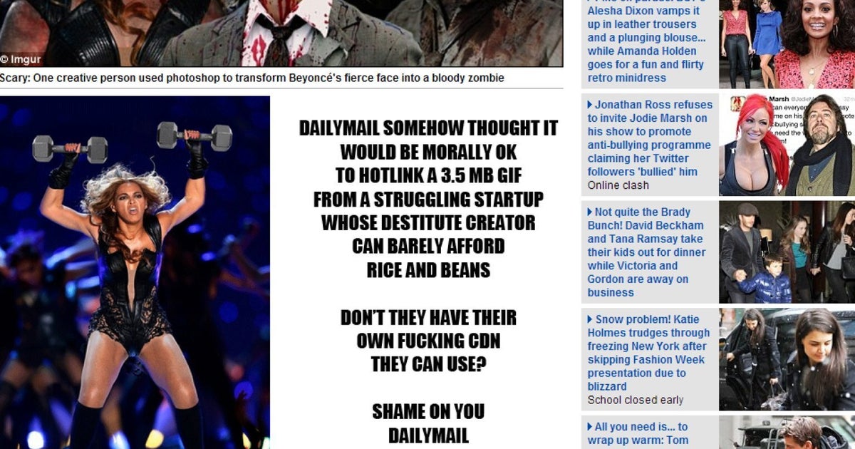 Daily Mail Beyonce Live Meme Leaves Website Embarrassed | HuffPost UK ...