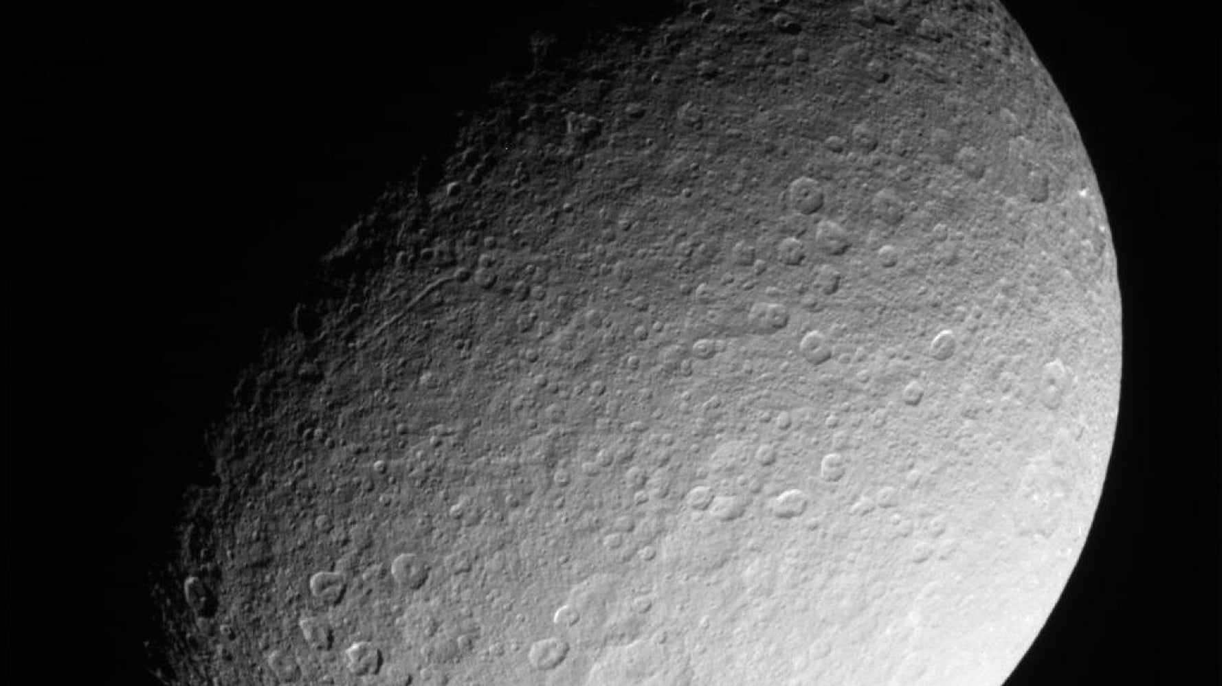 Cassini Space Craft Sends Final Images Of Saturn's Moon Rhea (PICTURES ...