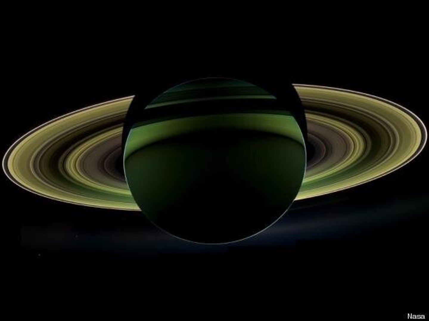 Saturn's Shadow: Nasa Unveils Dramatic 'Backlit' Photo Of Ringed Planet ...