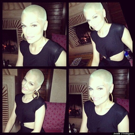 Jessie J Dyes Shaved Head Bleach Blonde On 25th Birthday (PICS ...