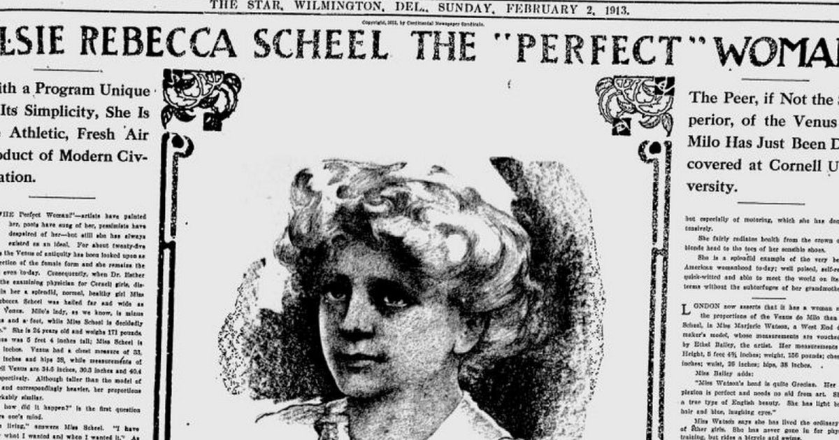 Elsie Scheel, The 'Perfect Woman' In 1912, Shows How Beauty Ideals Have ...