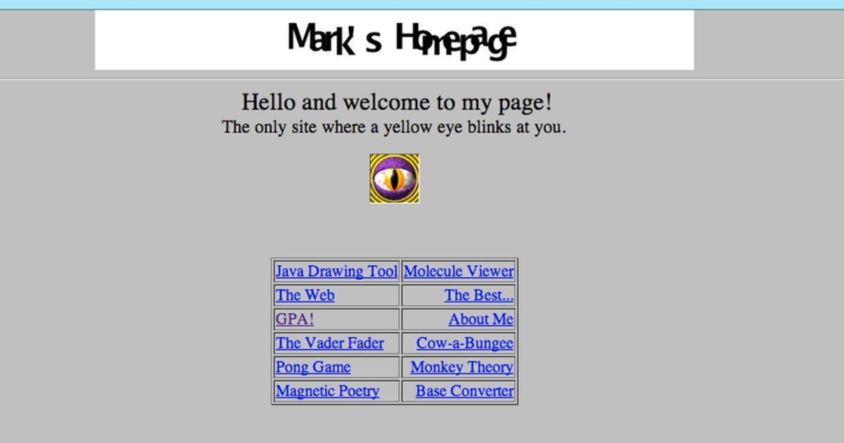 Mark Zuckerberg's First Website Discovered: 1999 Angelfire Page Reveals ...