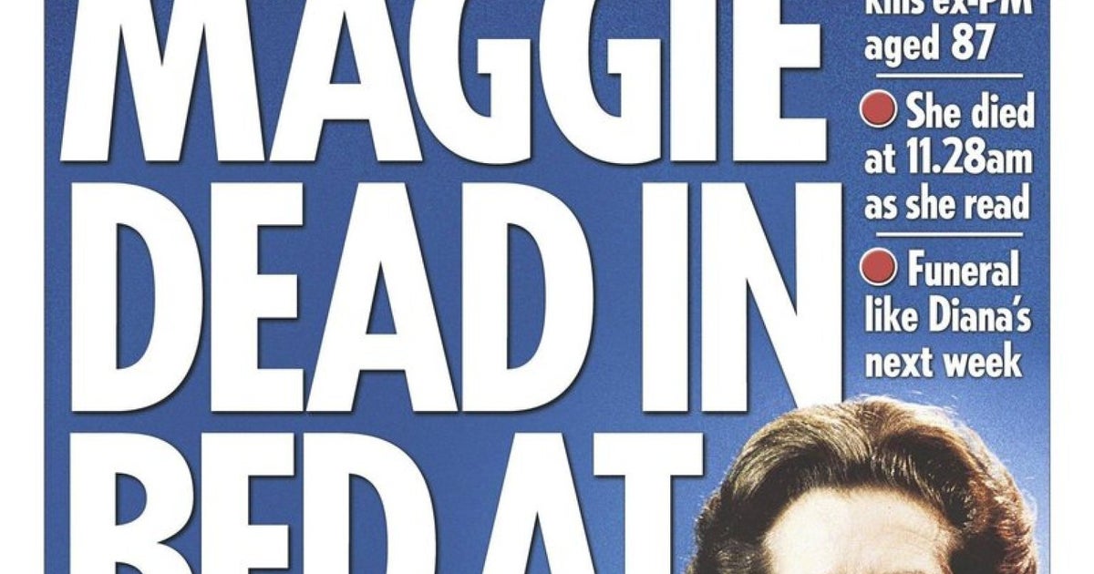 Margaret Thatcher Dead: How The Front Pages Covered The Former Prime ...
