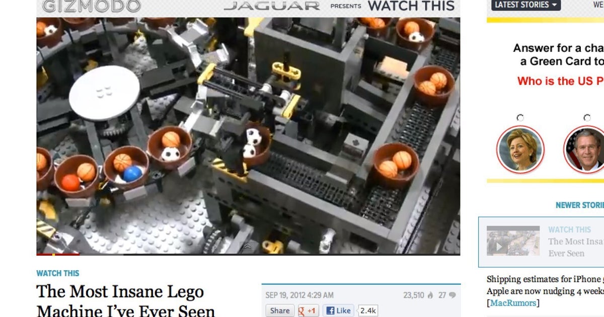 Amazingly Complex Lego Machine Is Brick-Building Genius (VIDEO ...