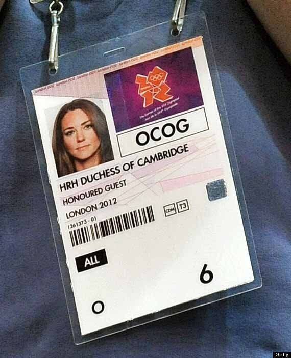 London 2012: Even 'Honoured Guests' Kate And Wills Need Security Badges ...
