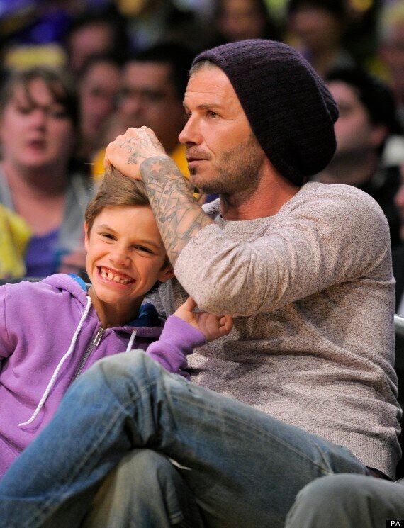 David Beckham And Son Romeo Spend Some Quality Time Together At ...