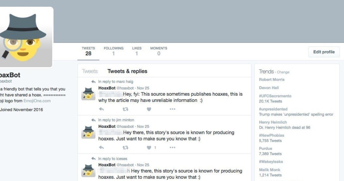 We Built A Twitter Bot That Replies To People Who Share Fake News ...