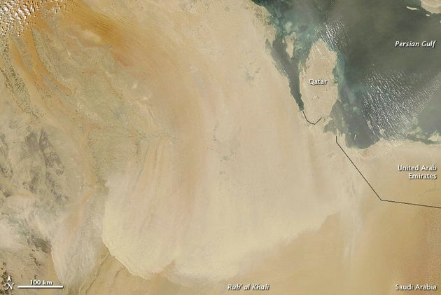 Sandstorm Over Middle East Caught By Satellites (PICTURES) | HuffPost UK