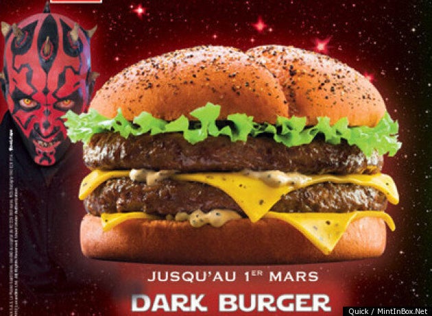 Darth Vader Burger To Join Darth Maul And Yoda At Belgian Fast Food ...
