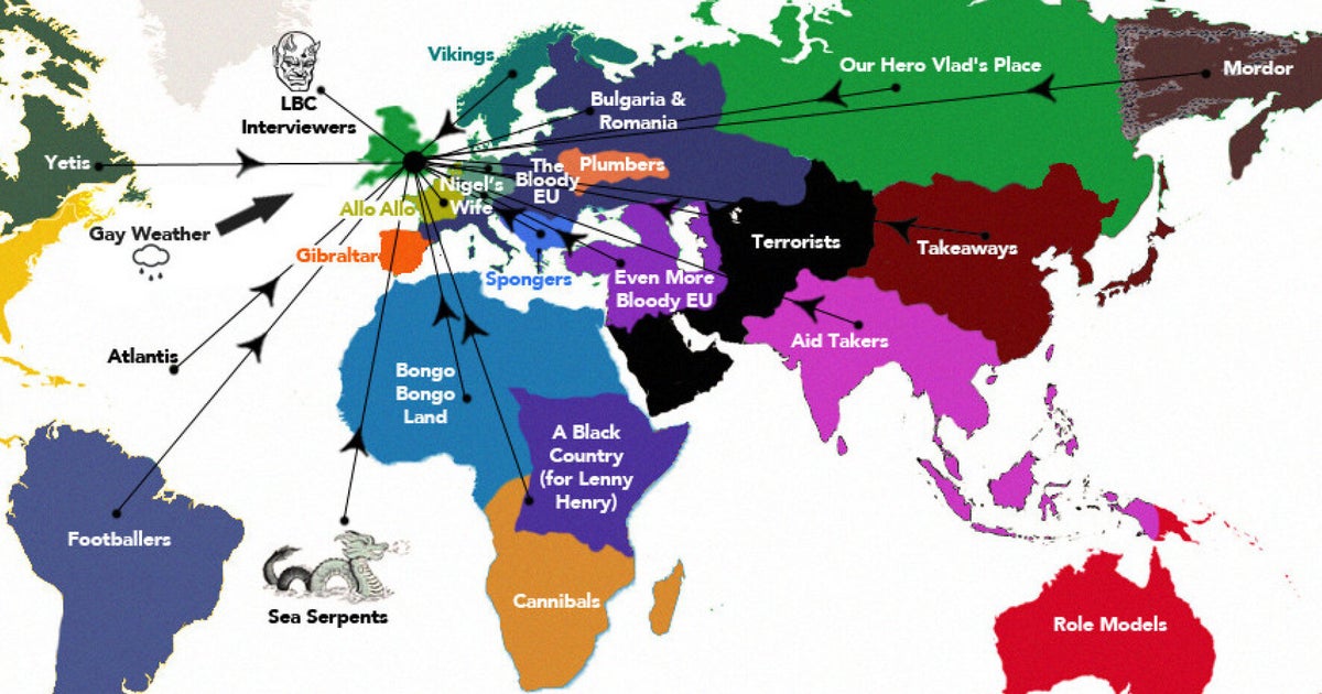 UPDATED: The Ukip Map Of The World | HuffPost UK Comedy