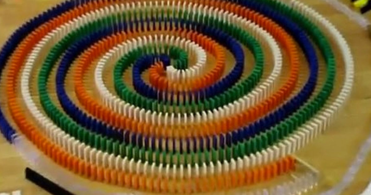 This Is What 22,000 Dominoes Falling In Perfect Precision Looks Like ...