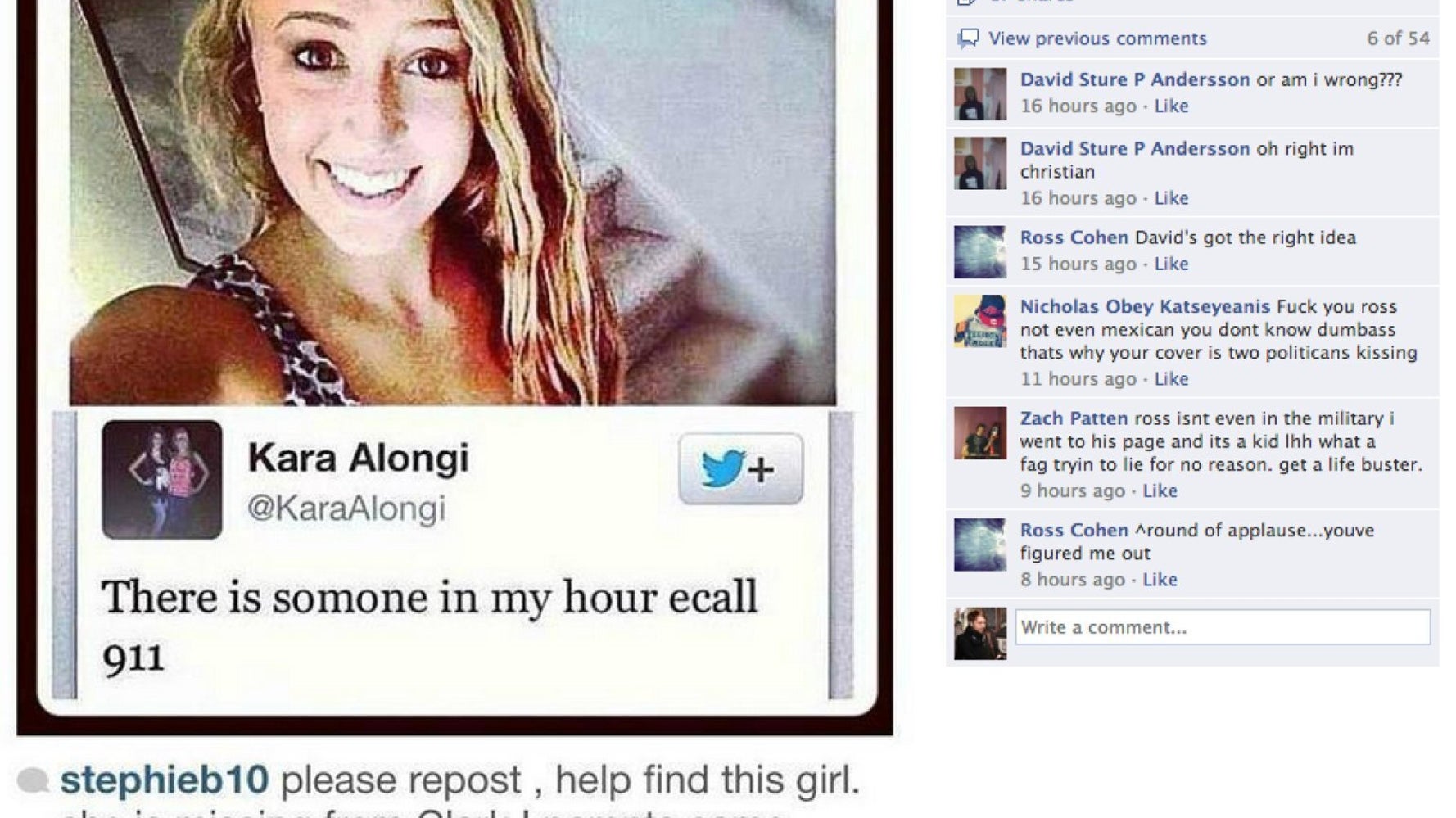 Kara Alongi Missing: American Teenager Live-Tweets Hoax House Break-In ...