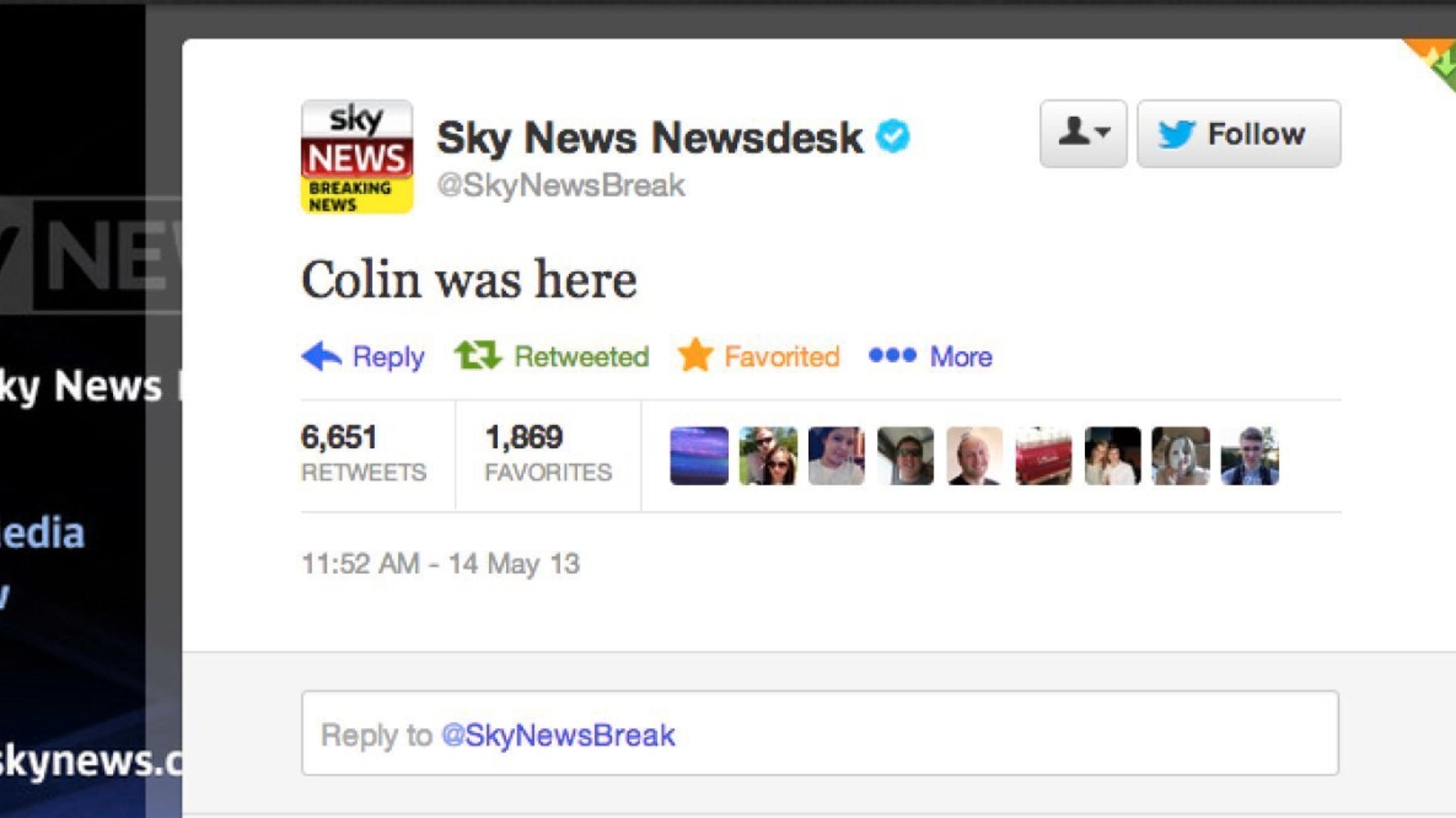 'Colin Was Here': The Funniest Twitter Reactions To Sky News' Mystery ...
