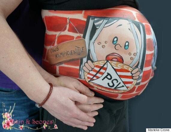 Incredible Body Art On Pregnant Women Shows Exactly How A Baby Fits ...