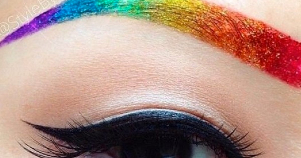 Rainbow Eyebrows Are Either The Stuff Of Nightmares Or Dreams For Your ...
