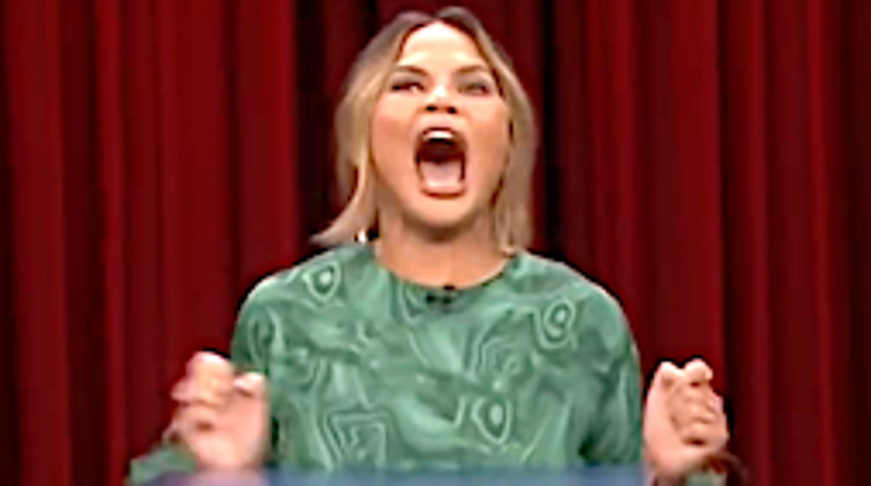 Chrissy Teigen Freaks Out Over The Funniest Object In The Mystery Box ...
