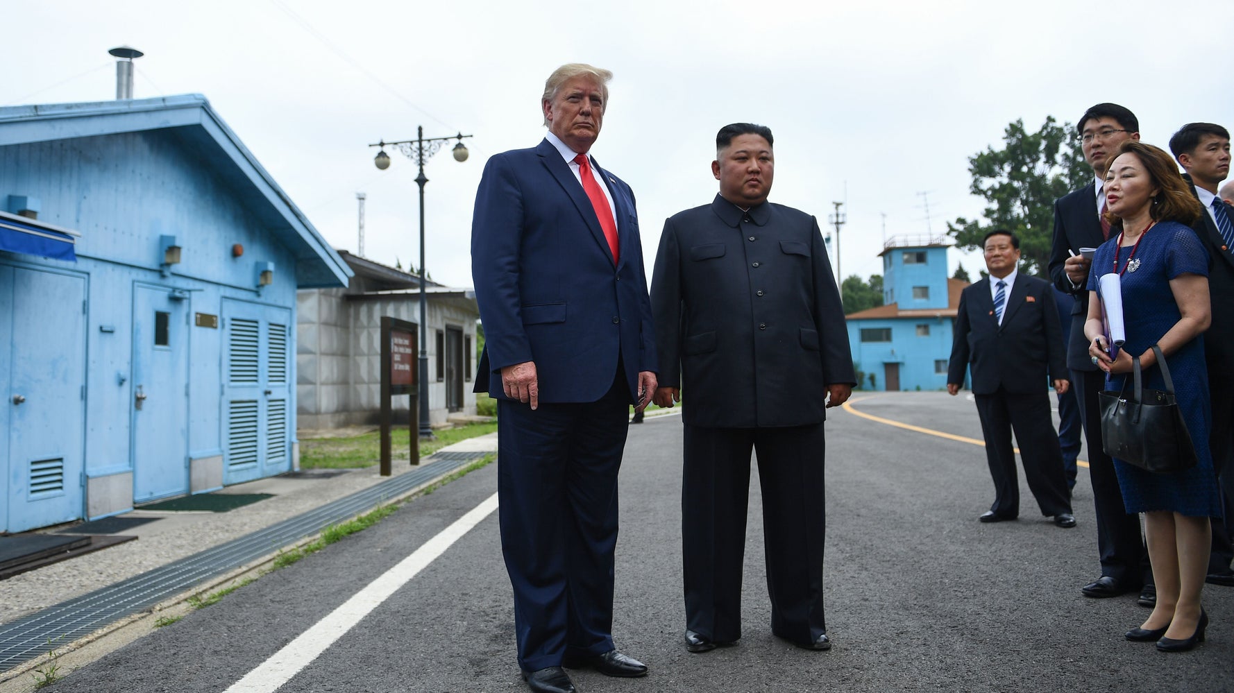 Donald Trump, Kim Jong Un Meet At North Korean Side Of The DMZ ...