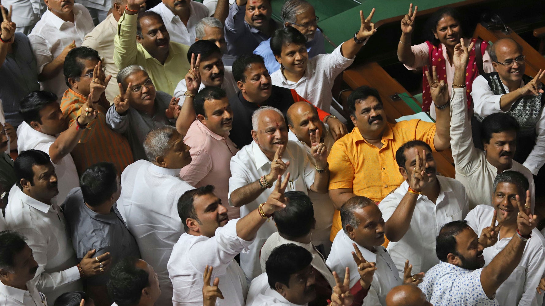 Karnataka BJP Leaders Wait For Nod From Central Leadership To Stake ... Karnataka BJP Leaders Wait For Nod From Central Leadership To Stake ...