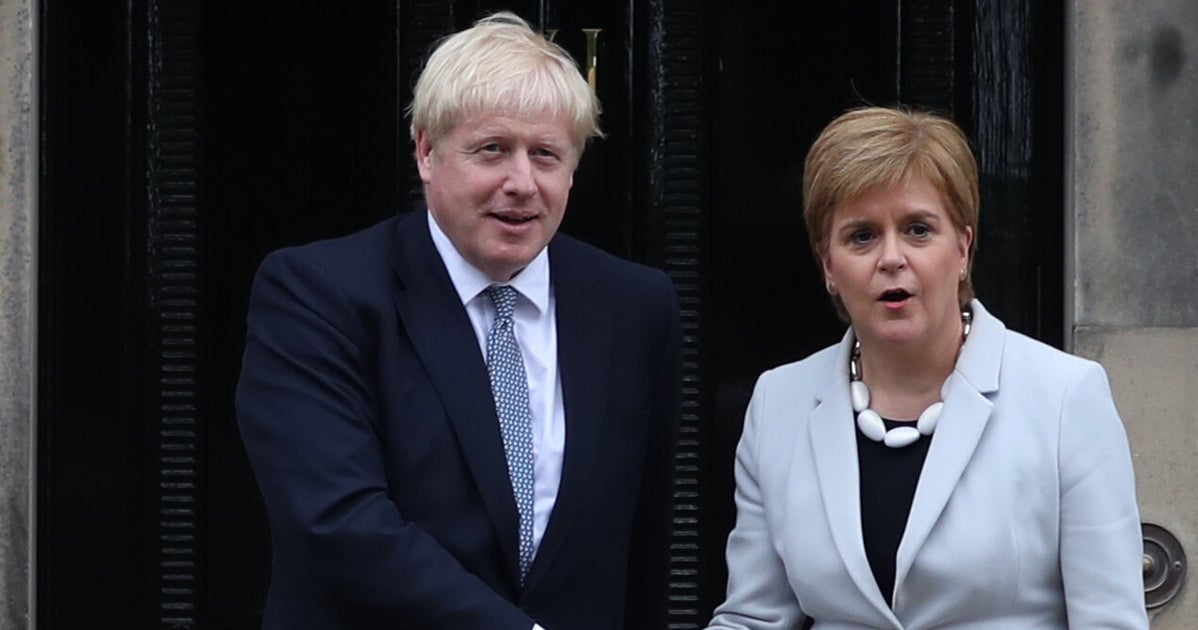 Boris Johnson Booed As He Meets Nicola Sturgeon In Edinburgh | HuffPost ...