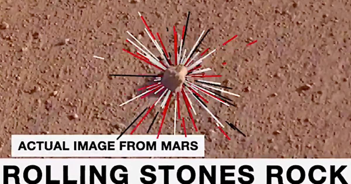 NASA Names Unique Martian Stone For The Rolling Stones | HuffPost ...