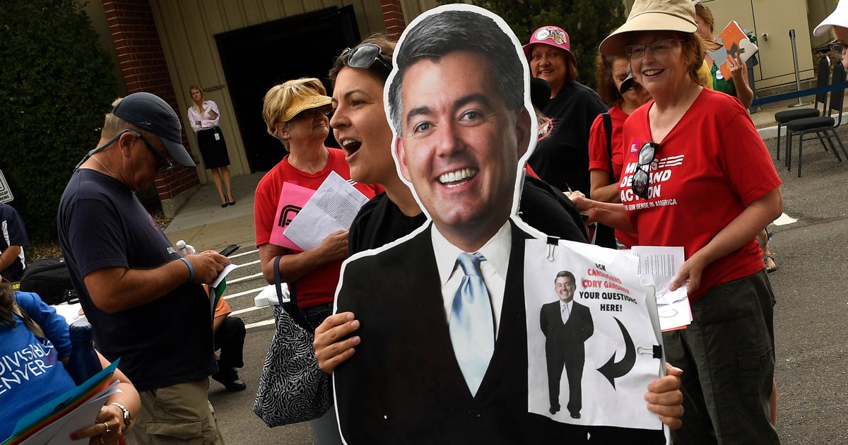 A Cardboard Cutout Of Sen. Cory Gardner Just Wrapped Up A Statewide Bus ...