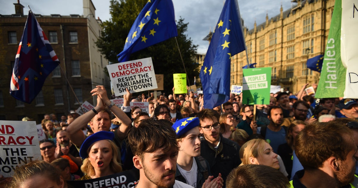 'A Democratic Outrage': Thousands Protest Boris Johnson Suspending ...