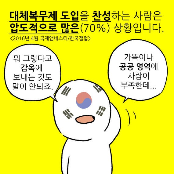양심적 병역거부에 대한 오해를 풀어보자 김보통이 묻고 앰네스티가 답하다 허프포스트코리아