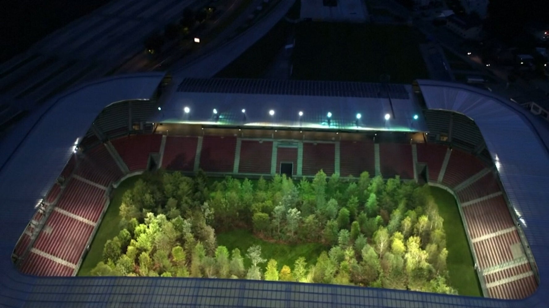 Art Installation Puts Forest Inside Football Stadium | HuffPost UK Life