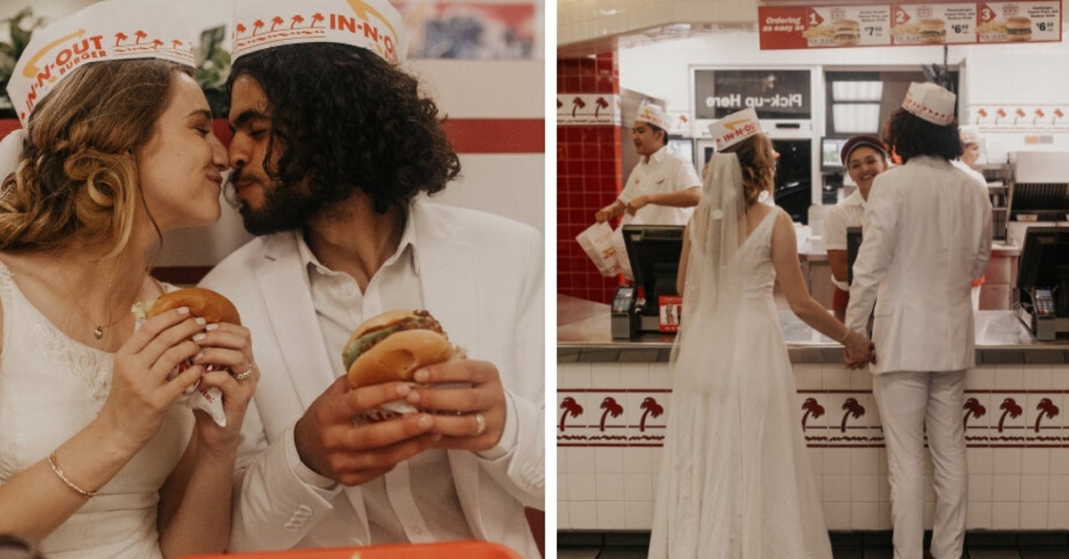 This Couple Made A Quick Stop At In-N-Out To Take Wedding Photos ...