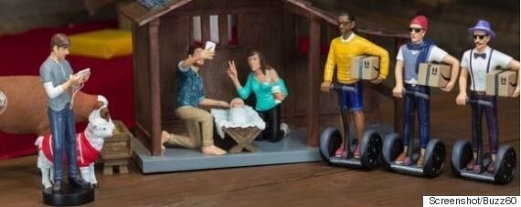 Hipster Nativity Scene Includes Selfies, Segways And Skinny Jeans ...
