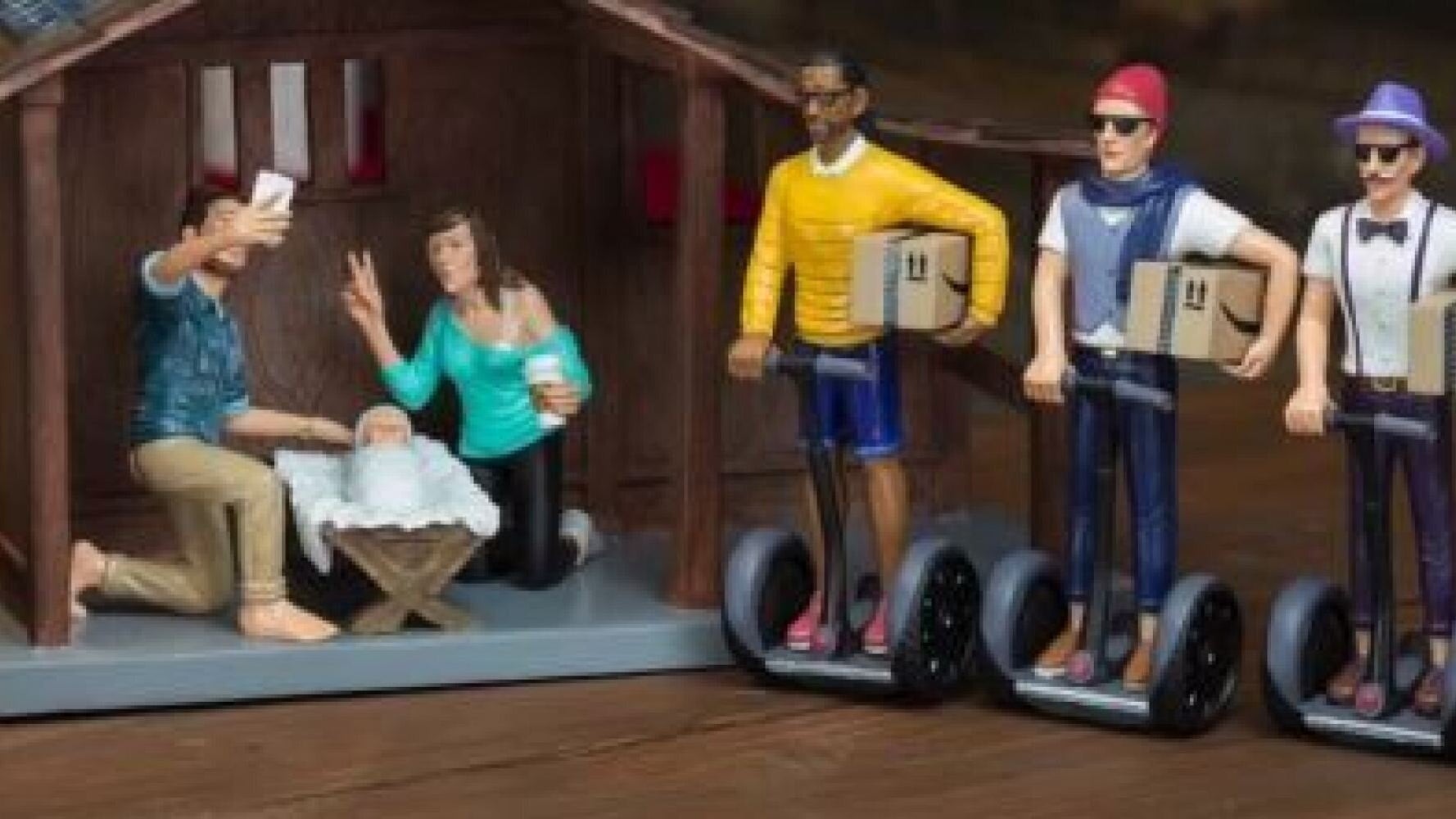 Hipster Nativity Scene Includes Selfies, Segways And Skinny Jeans ...