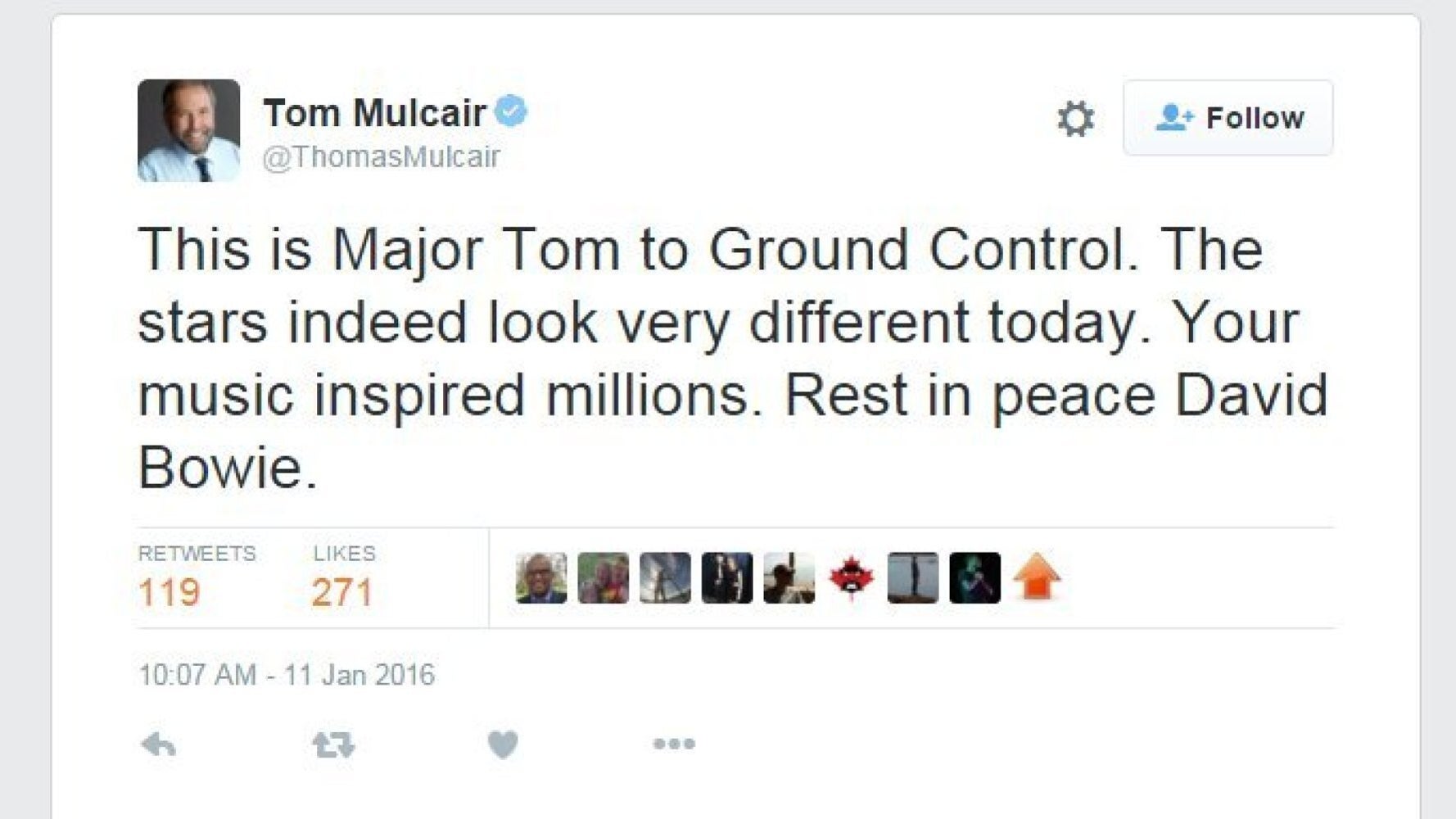 David Bowie's Death Draws Tributes From Trudeau, Mulcair | HuffPost null