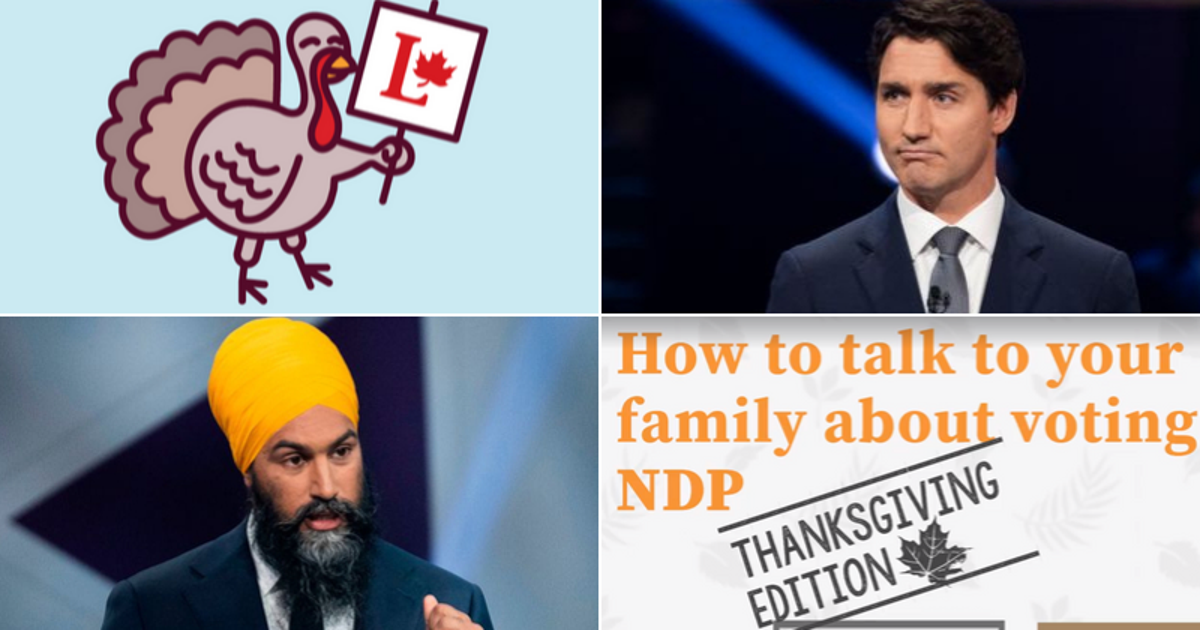 Liberals, NDP Offer Advice For Inevitable Family Thanksgiving Election ...